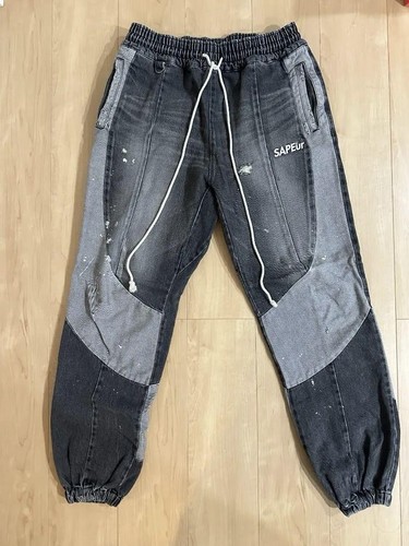 SAPEur Sapur denim track pants vintage #PGJYHO | eBay