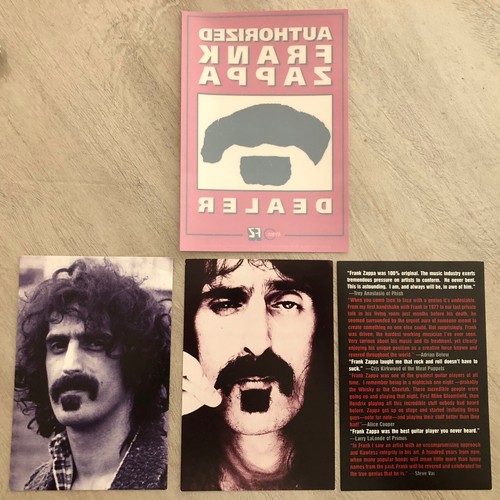 RARE Frank Zappa 1985 Promotional Post Cards And Window Cling RykoDisc ...