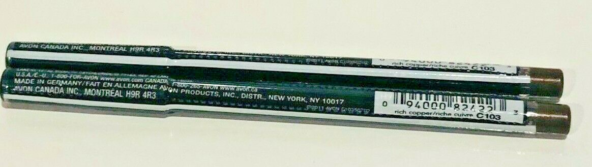 Avon Mega Impact Eye Liner - Rich Copper C103 - 0.042 - !! 2 EYELINERS ...