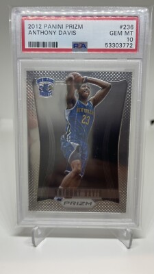 2012-13 PANINI PRIZM ANTHONY DAVIS ROOKIE CARD #236 LAKERS RC PSA 10 ...