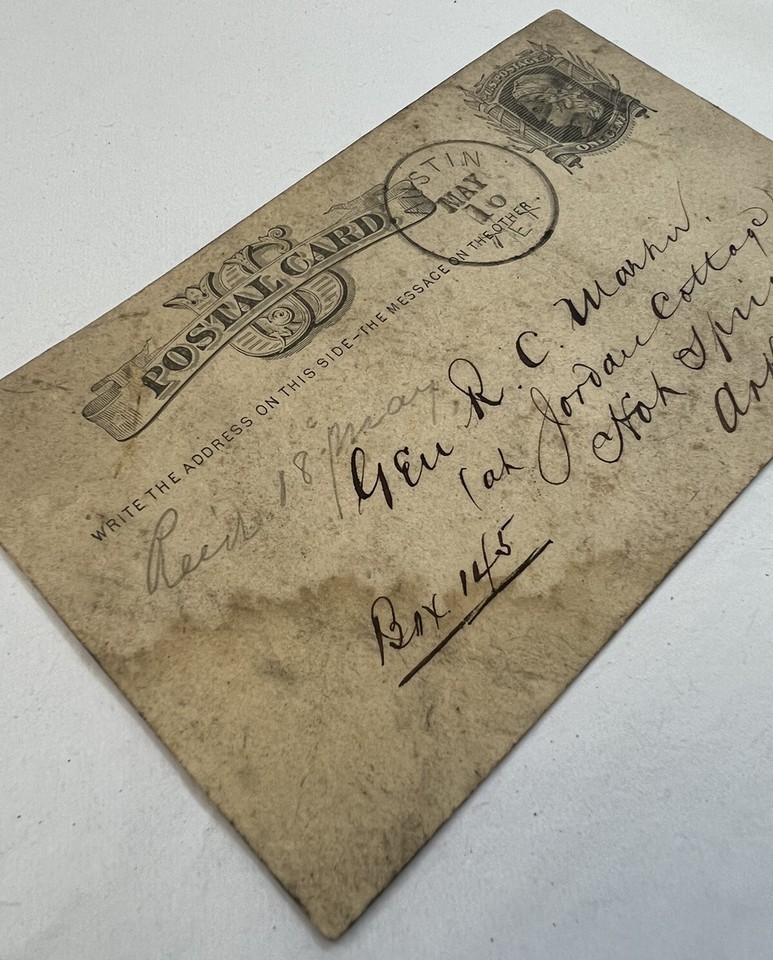 United States Postal Card Postcard Posted 05/16/1878 Antique Historical ...