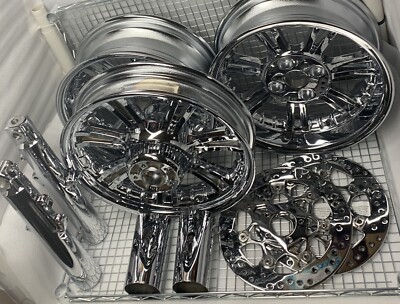 Harley Davidson Tri Glide Rims FLHTCUTG 2014 -20 Chrome Wheels OEM ...