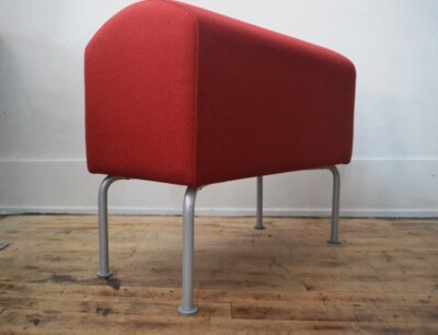IKEA Pastill Wool Ottoman/ Postmodern Bench/ Vintage Ikea Upholstered ...