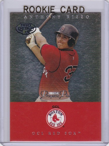 ANTHONY RIZZO ROOKIE CARD 2007 Pro Debut GCL RED SOX RC Baseball ...
