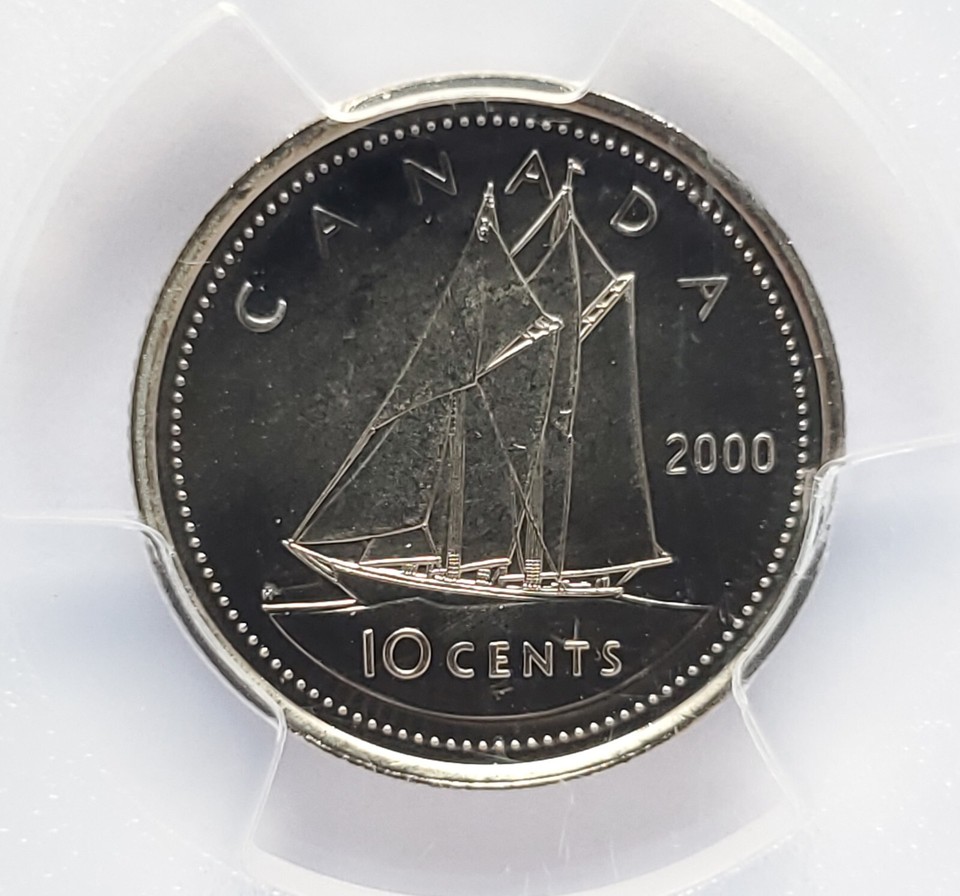 2000-P CANADA 10 CENTS - PCGS CERTIFIED *MS68* - **EXTREMELY RARE ...