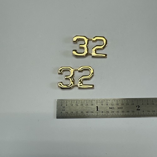 32 Gold Police Collar Brass - Post Rod Backing - NEW - Rank Insignia ...