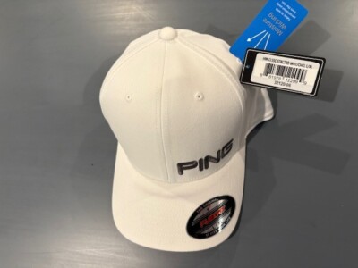 Lot of 3 PING Golf SensorCool FlexFit Structured Hat - White/Gray L/XL NEW | eBay