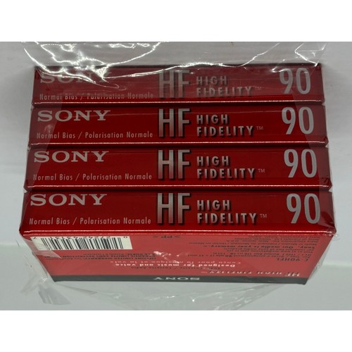 4 Sony HF C-90HFL 90 Minute Audio Cassette Tapes High Fidelity New and ...