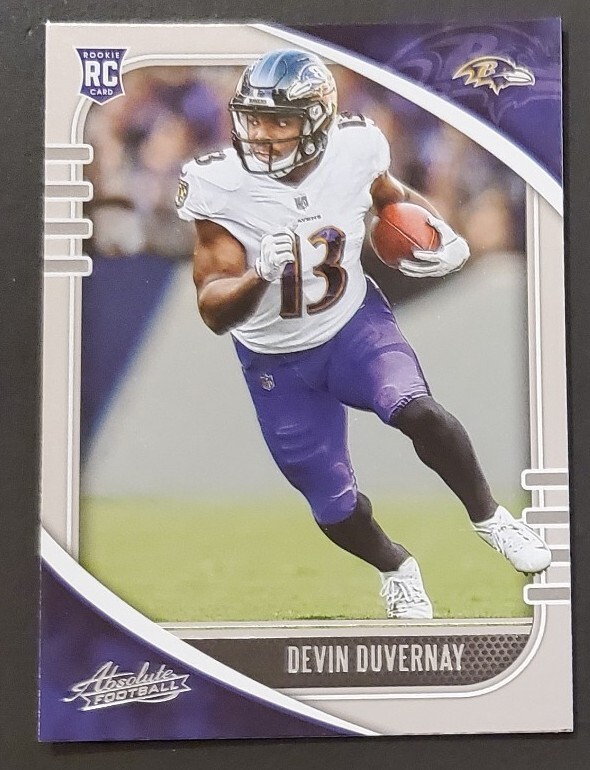 2020 Panini Absolute #132 Devin Duvernay RC Texas/ RAVENS Rookie card ...