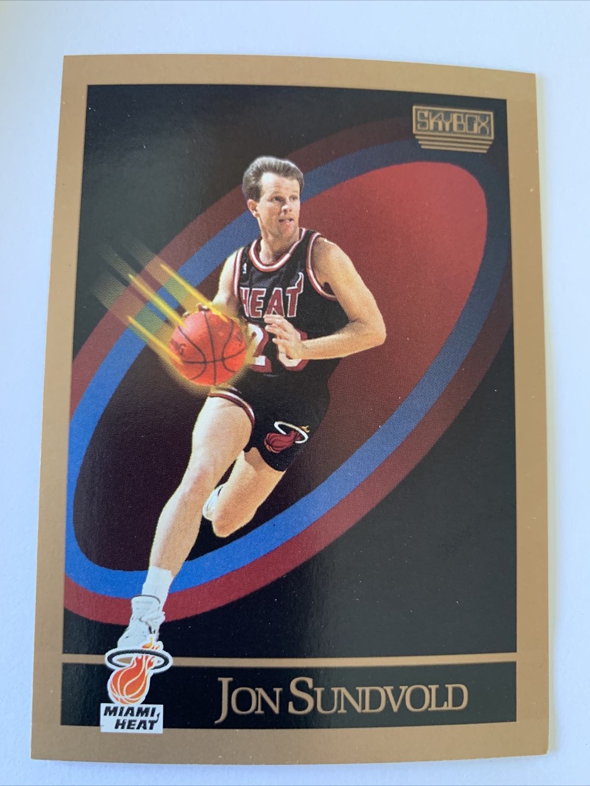1990-91 SkyBox Basketball Card #153 Jon Sundvold Miami Heat NmMt Free ...