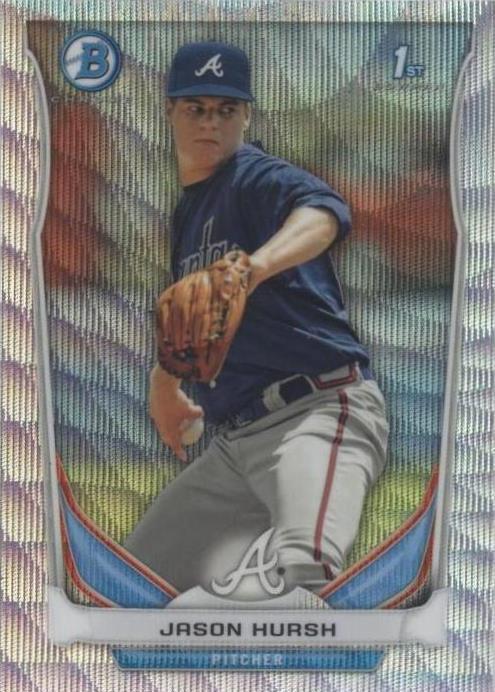 2014 Bowman - Prospects Chrome Jason Hursh #BCP1 Silver Wave Refractor ...