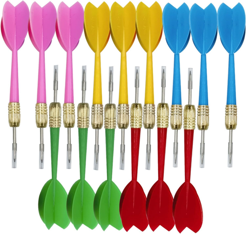 15Pcs Tip Dart Colorful Dart Soft Tip Darts, Bar Dart, Plastic Tip ...