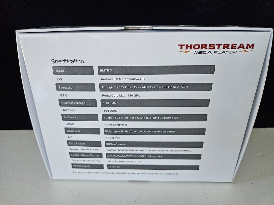 NEW! Thorstream Elite X Quad Core Wifi 4K UHD Streaming TV Media Box w/ Remote | eBay