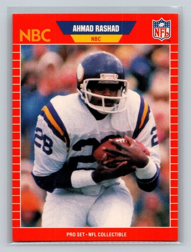 1989 Pro Set #28 Ahmad Rashad Minnesota Vikings | eBay