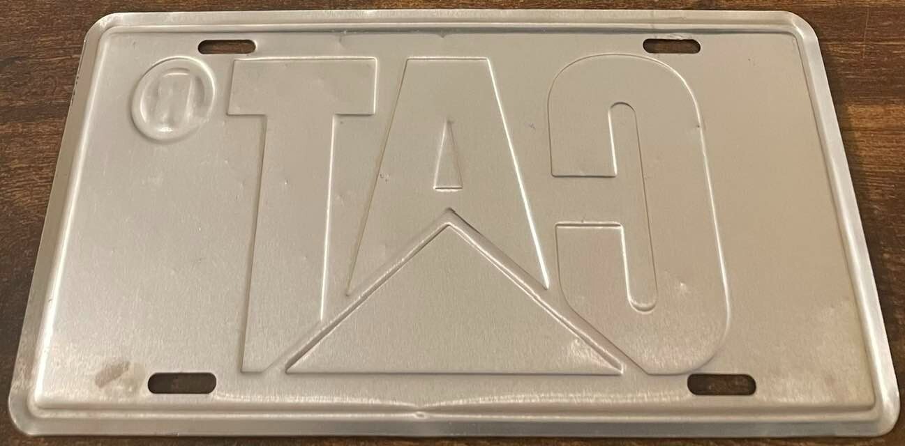 CATERPILLAR Booster License Plate CAT Heavy Equipment USA Flag ...