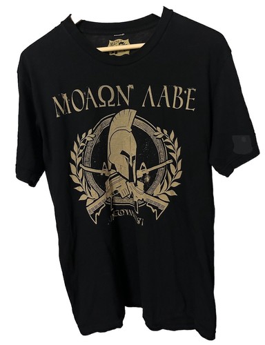 Moan Aabe Templar Knight Mask Graphic Black Men's XL Short Sleeve T ...