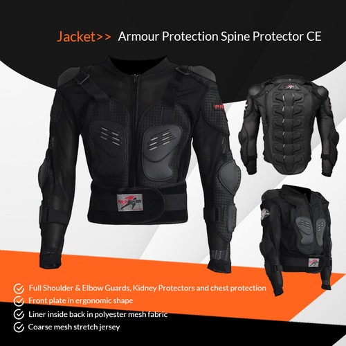 Motorbike Motorcycle Motocross Enduro Body Armour Protection Spine ...