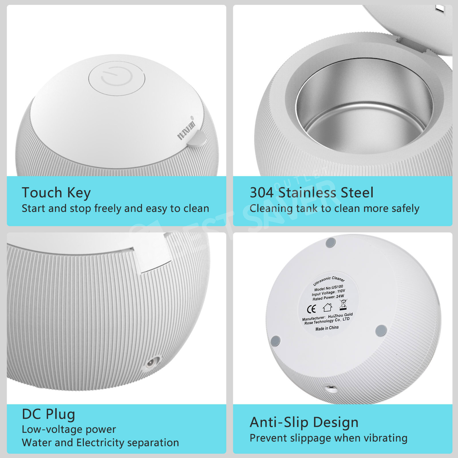 200ml Ultrasonic UV Cleaner Wave Cleaning Jewellery Polishing Machine ...