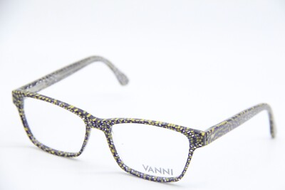 NEW VANNI V1921 A500 PURPLE YELLOW AUTHENTIC EYEGLASSES FRAMES 50-15 | eBay