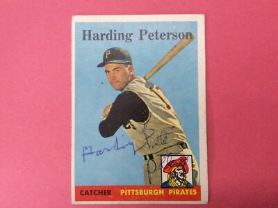 1959 Topps #322 Pittsburgh Pirates Harding Peterson Autograph. | eBay