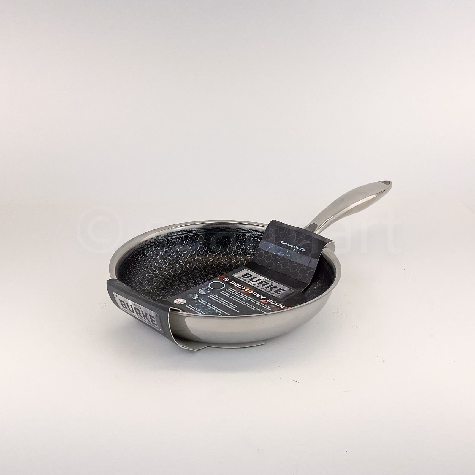 David Burke Geo Clad 8 Inches Tri-Ply Stainless Steel Frying Pan ...