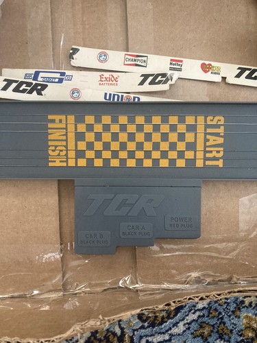 VINTAGE 1977 IDEAL TCR JAM SLOT CAR RACEWAY SLOTLESS TRACKS USED AS IS ...