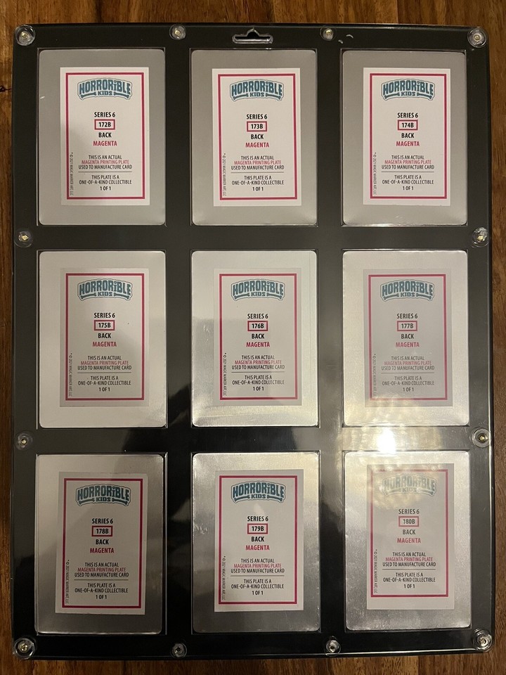 garbage pail kids Horrible Kids Printing Plate | eBay