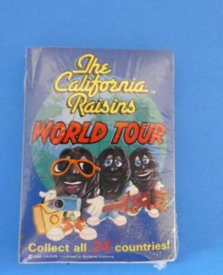 1988 California Raisins World Tour U.S.A. Sticker Cards 24 Sealed ...