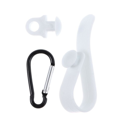 9pcs White Inserts Hooks Plastic Cup Holder Connector Rubber Tote Bags ...