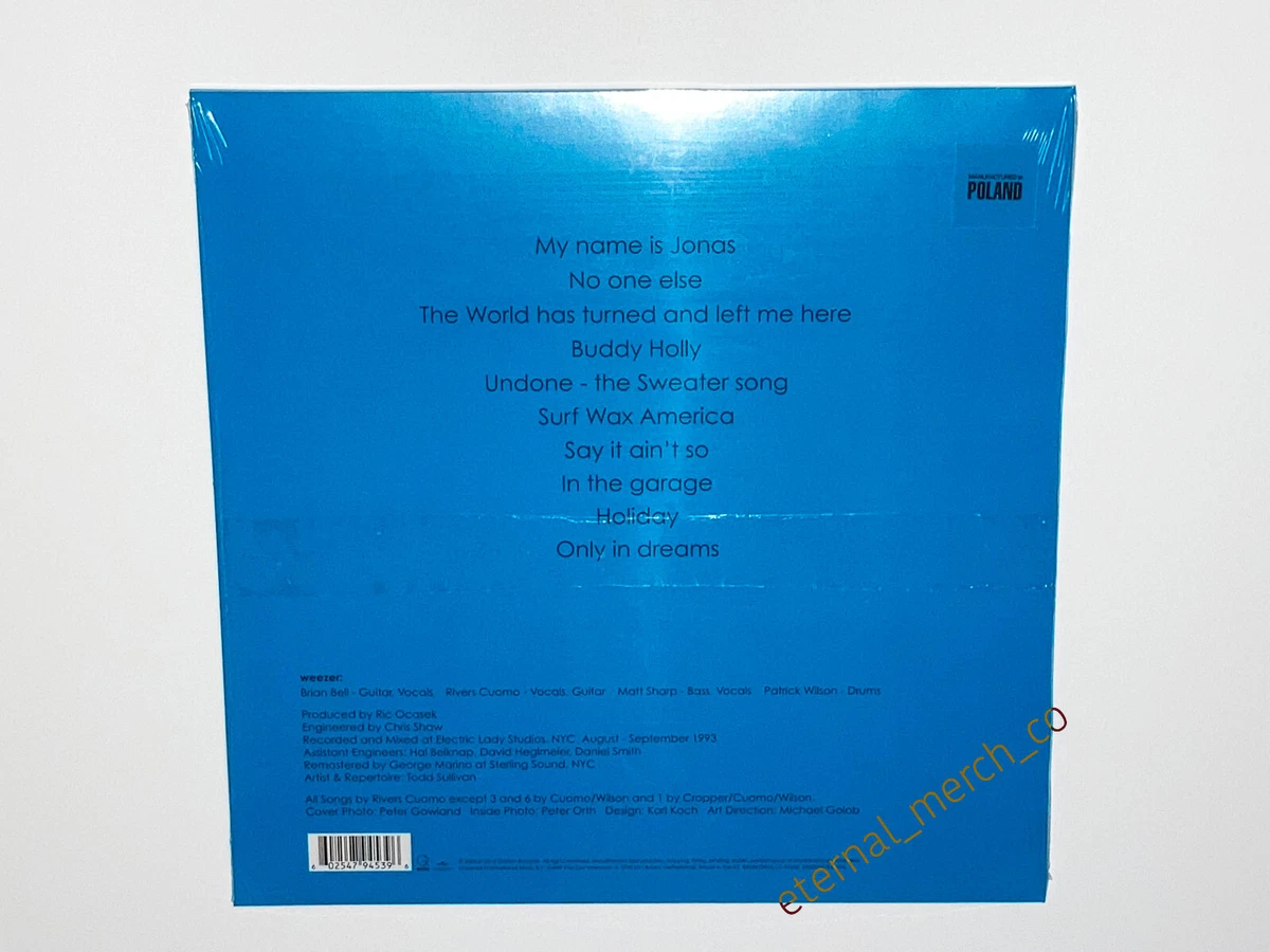 Weezer Blue Album Inside