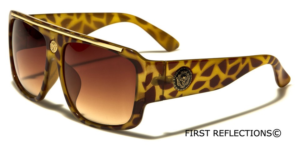 Kleo Square Frame Rapper Celebrity Hip Hop Glasses Gold Vintage Men ...