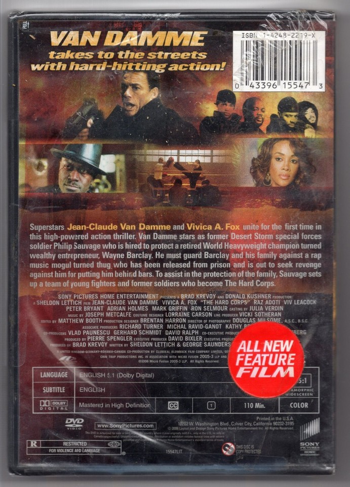 The Hard Corps DVD 2006 Jean Claude Van Damme - Sealed 43396155473| eBay