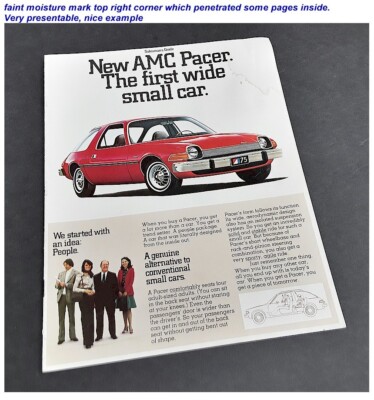 1975 '75 AMC Pacer DL X Salesman's Guide Comparison Sales Brochure ...