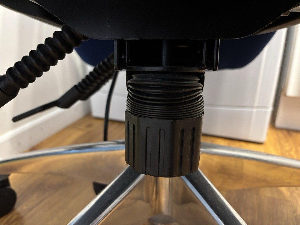 Blue Office Desk Chair Ergonomic Seating Lumbar Back Support Computer ...