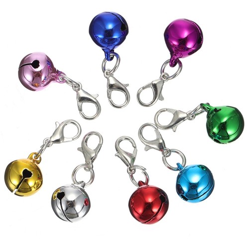24Pcs Bell Keychain Security Alarm Bells Keyring Purse Pendant Backpack ...