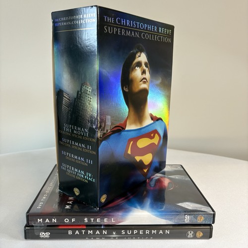 Superman Bundle Christopher Reeve Superman Collection, Man Of Steel ...