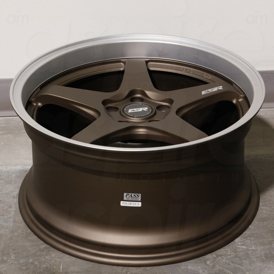 ESR AP5 18x10.5 5x114.3 22 Bronze Wheels(4) 72.56 18" inch Rims | eBay