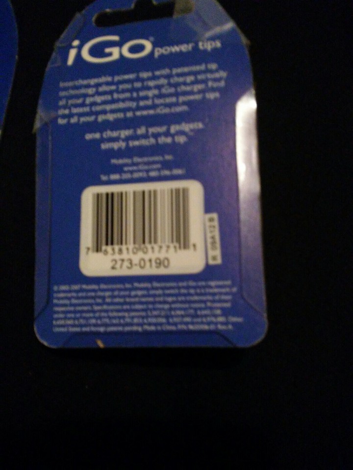 3 iGo Power Tips A133 E Rev A for original 1st Gen iPod iPhone IPads ...