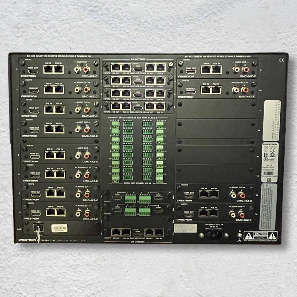 Crestron DM-MD16X16-RPS Digital Media Switcher w/Expansion Cards, New ...