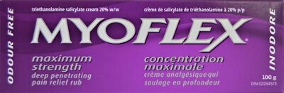 Myoflex Purple Maximum Strength Pain Rub Muscle Cream odour free 100g ...