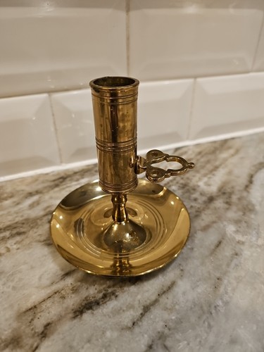 Vintage Baldwin Polished Brass Chamber Stick Adjustable Candle Holder | eBay