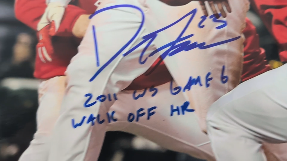 David Freese Signed " 2011 WS Game 6 Walk Off HR 11x14 Photo AUTO BAS ...