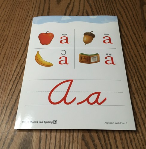 SAXON PHONICS AND SPELLING / GRADE 3 / ALPHABET WALL CARDS / SET OF 26 ...