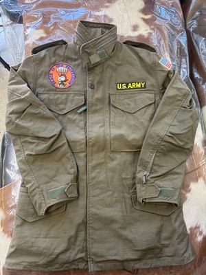 Buzz Rickson's Snoopy M65 Jacket Vintage Peanuts Military Style XS _# ...