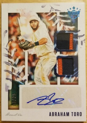 2020 Diamond Kings ABRAHAM TORO Dual Jersey Patch Auto 03/25 - Houston ...