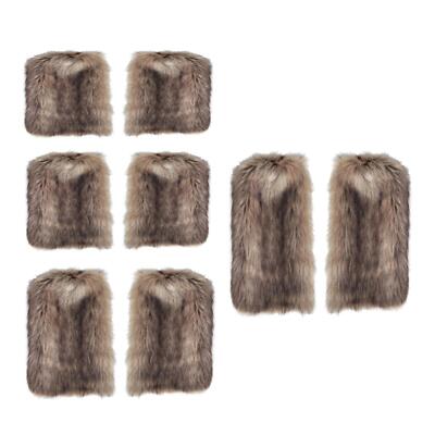 2x Fashion Leg Warmers Cuff Cover Fuzzy for Cosplay Leg Ankle Costume ...