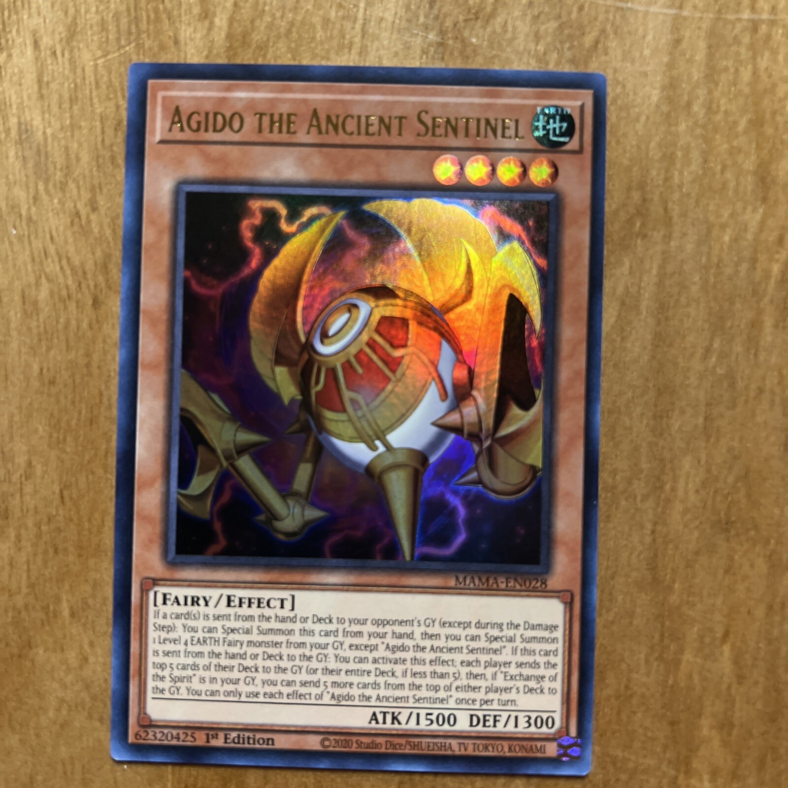Agido the Ancient Sentinel 1st Edition Ultra Rare MAMA-EN028 Yu-Gi-Oh ...