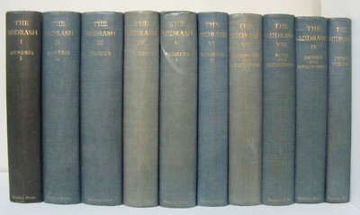10 Volume Midrash Rabbah In English Translation Full Set With Notes ...