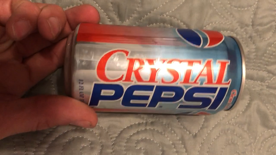 Pre-release Vintage Crystal PEPSI Clear Cola 12 oz Aluminum Soda Can | eBay