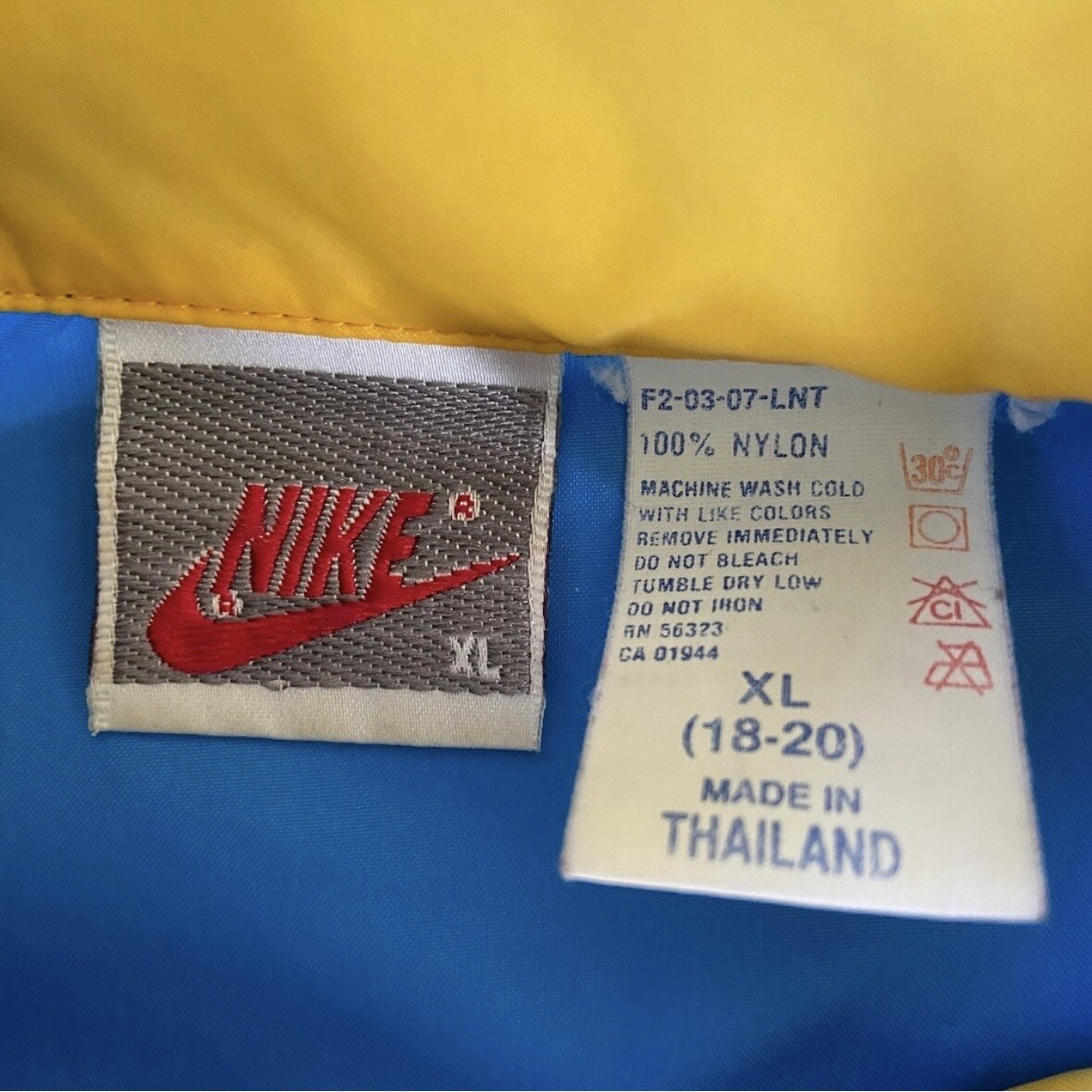 Vintage Nike Gray Tag Center Swoosh Logo Windbreaker … - Gem